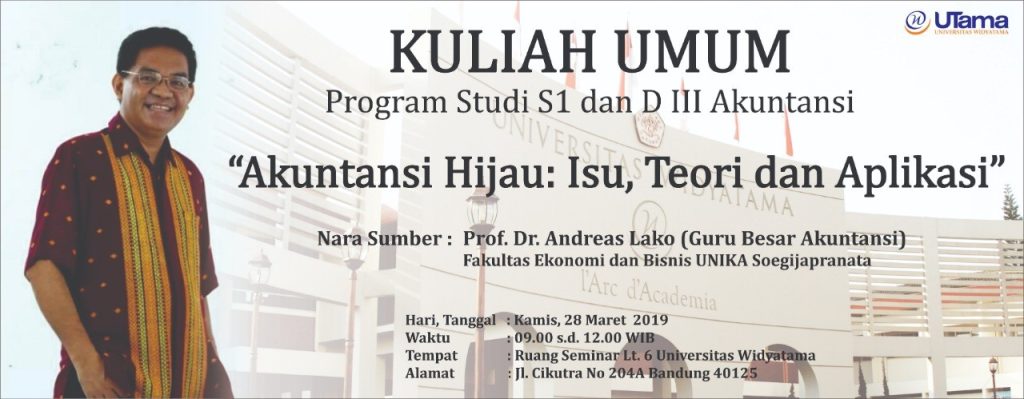 Kuliah Umum Program Studi S1 Akuntansi - FEB Akuntansi S1